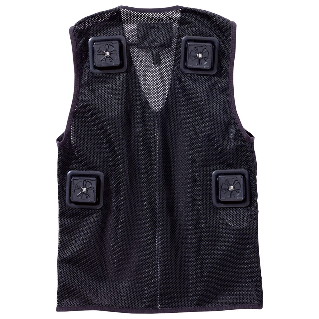 PV555ペルチェベストセット（四角形） - HOOH VILEA 作業着と電動ファン付き快適ウェアの村上被服