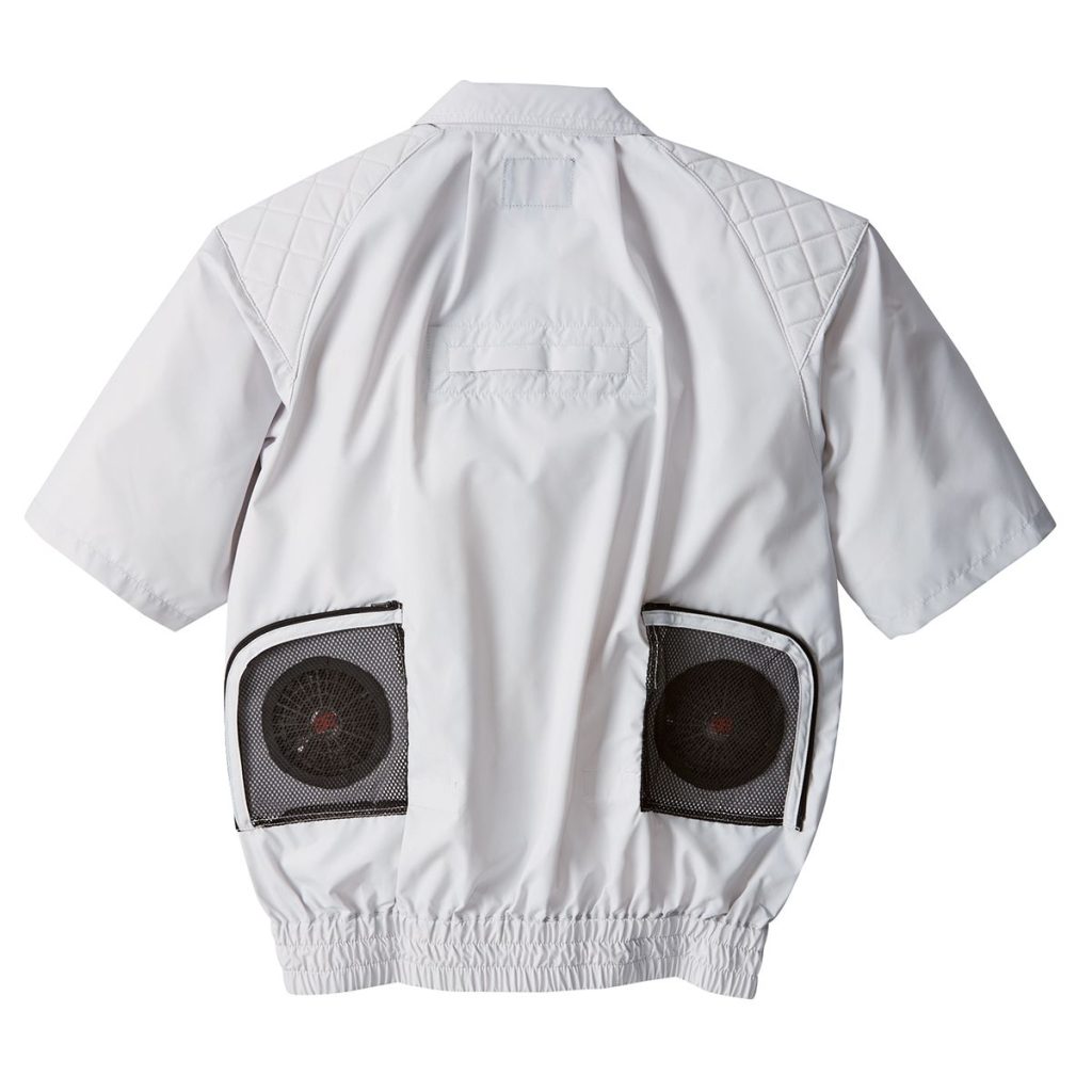 V5577フルハーネス対応冷感半袖ブルゾン 空調機能を取り入れたファン付き作業服- HOOH VILEA 作業着と電動ファン付き快適ウェアの村上被服